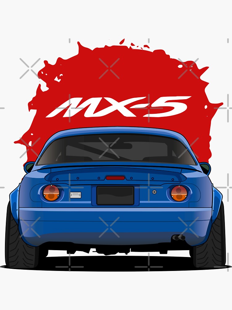 "Mazda MX-5 Miata Roadster" Sticker by shakotan | Redbubble