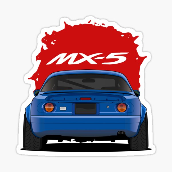 "Mazda MX-5 Miata Roadster" Sticker by shakotan | Redbubble