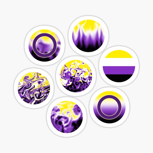 "Subtle Pride Stickers : Non-binary" Sticker for Sale by Lizimire ...