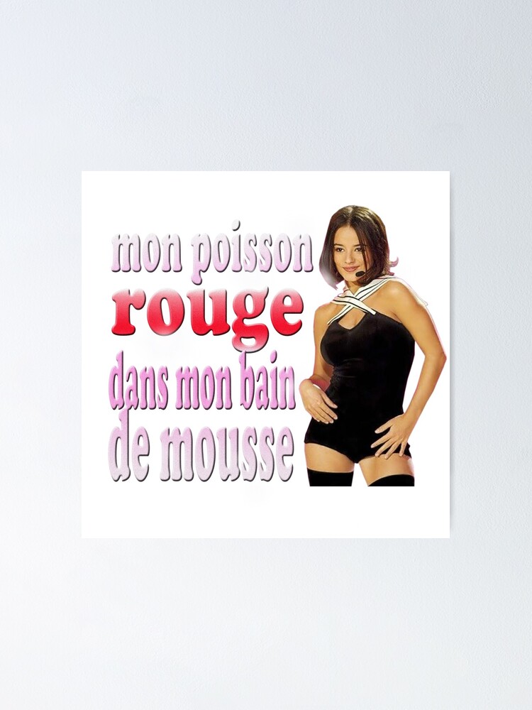 "Alizée, mon poisson rouge" Poster by KNetty | Redbubble