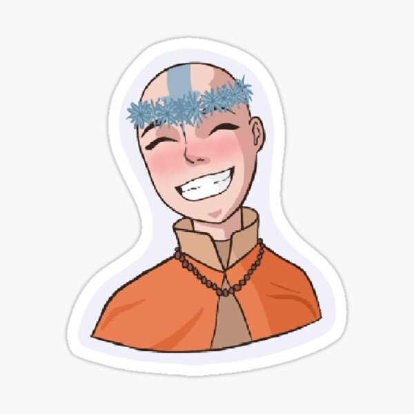 "Aang from avatar the last airbender" Sticker by Amondinstories | Redbubble