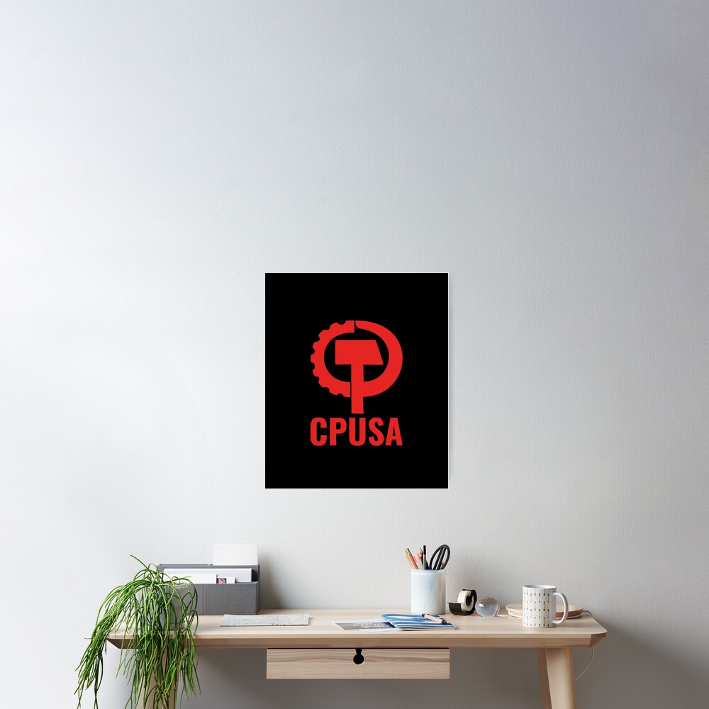"CPUSA Communist Party of the USA Logo" Poster for Sale by ArtFay ...