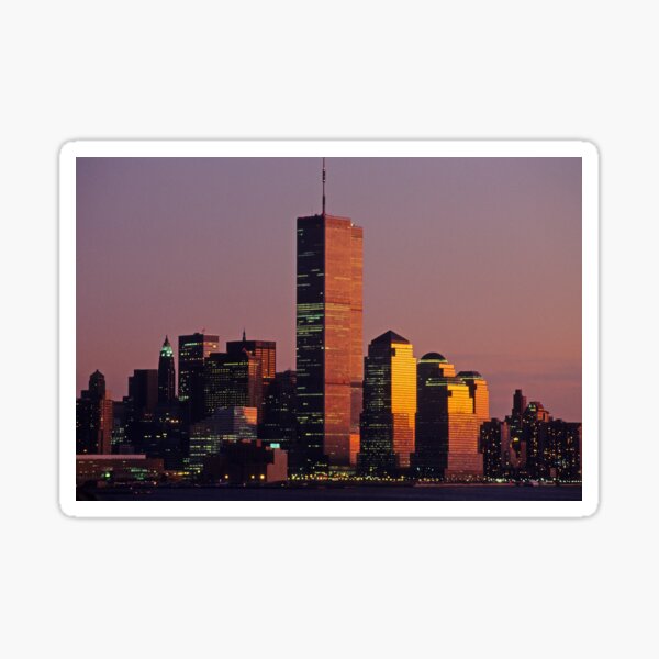 "Twin Towers" Sticker for Sale by seamork | Redbubble