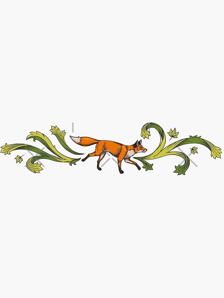 "foxing around" Sticker for Sale by faejala | Redbubble