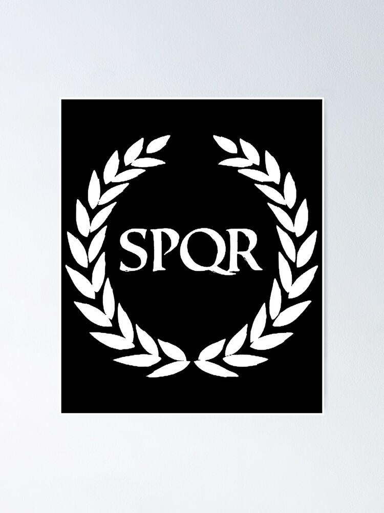 "SPQR logo high quality black" Poster for Sale by Geempah | Redbubble