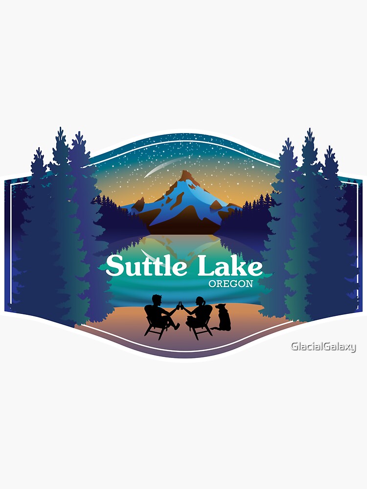 "Suttle Lake" Sticker for Sale by GlacialGalaxy | Redbubble