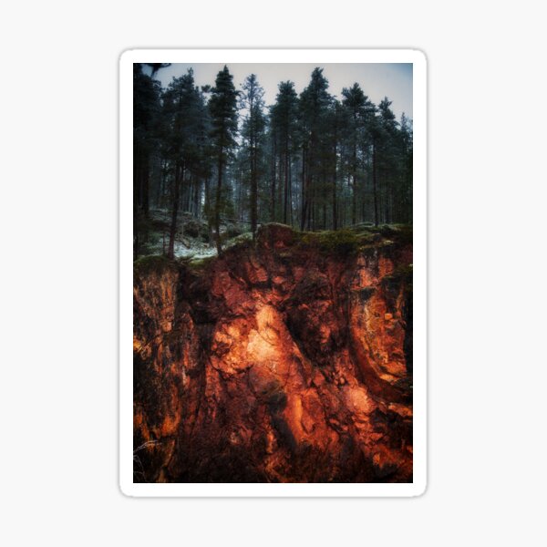 "Fire and Ice - Lapland (Northern Finland) blue hour" Sticker for Sale ...