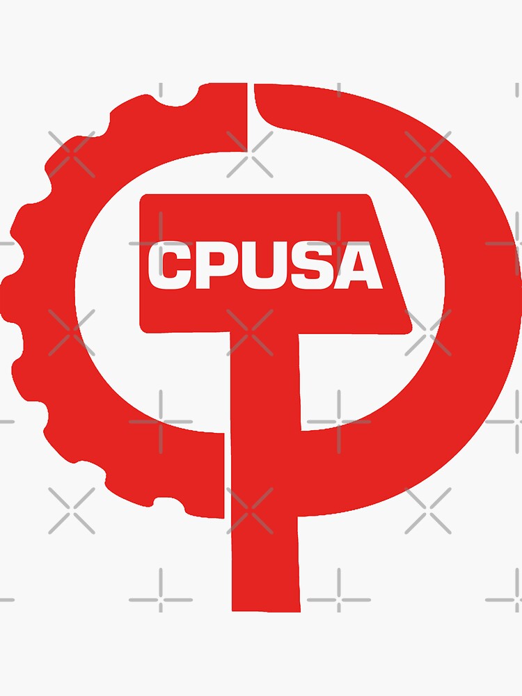 "CPUSA Communist Party of the USA" Sticker for Sale by ArtFay | Redbubble