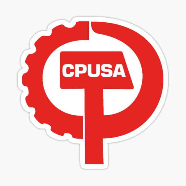 "CPUSA Communist Party of the USA" Sticker for Sale by ArtFay | Redbubble