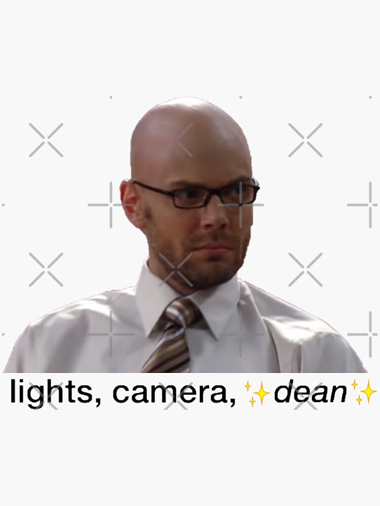 "Lights, Camera, Dean" Sticker for Sale by doreenmng | Redbubble
