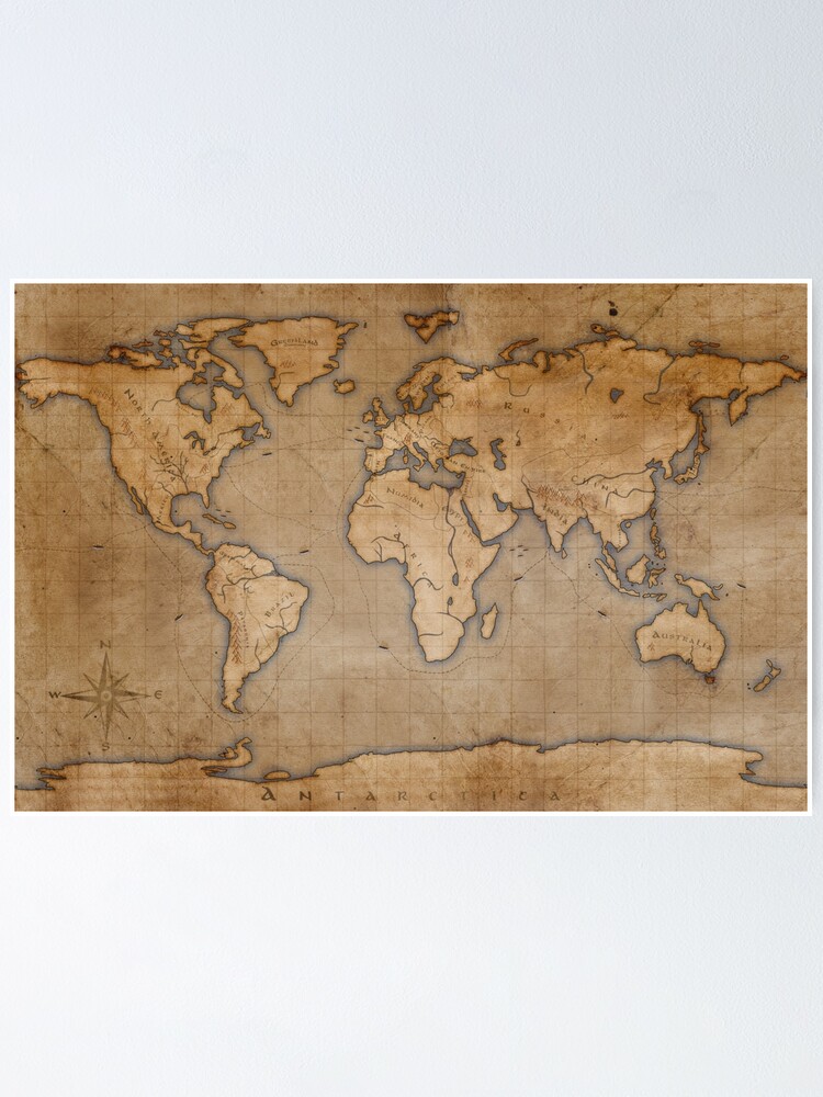 "Ancient World Map" Poster for Sale by Alastair McNeill | Redbubble