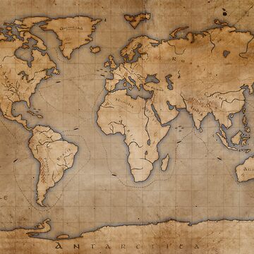 "Ancient World Map" Poster for Sale by Alastair McNeill | Redbubble