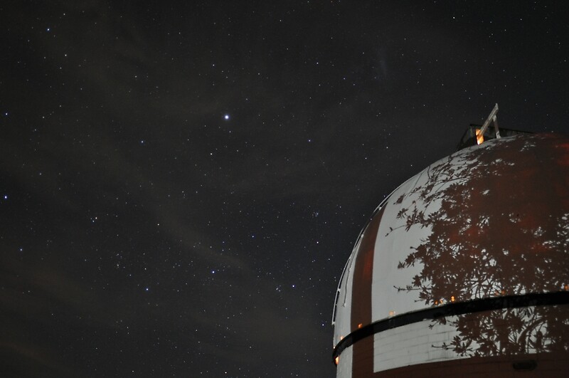 "MBO Dome with Sirius and tree shadow" by Mount Burnett Observatory ...