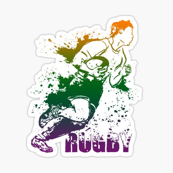 "Rugby" Sticker by Adidys | Redbubble