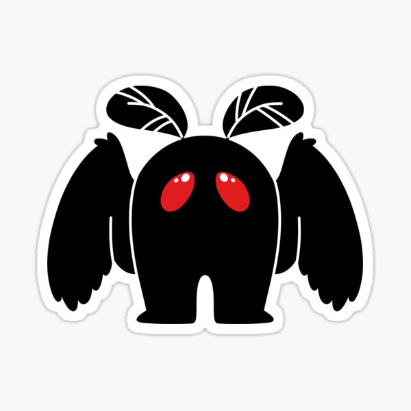 "Cute Mothman" Sticker by KingCitrus | Redbubble