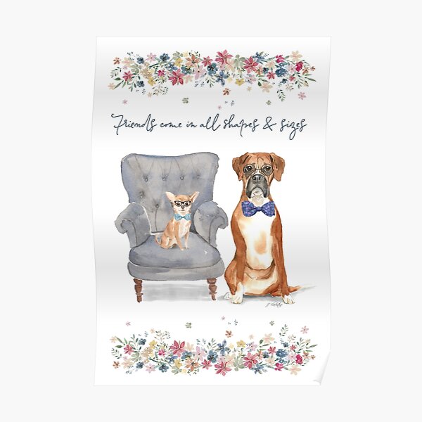 "Friends Come In All Shapes and Sizes - Kindness Connection Art" Poster ...