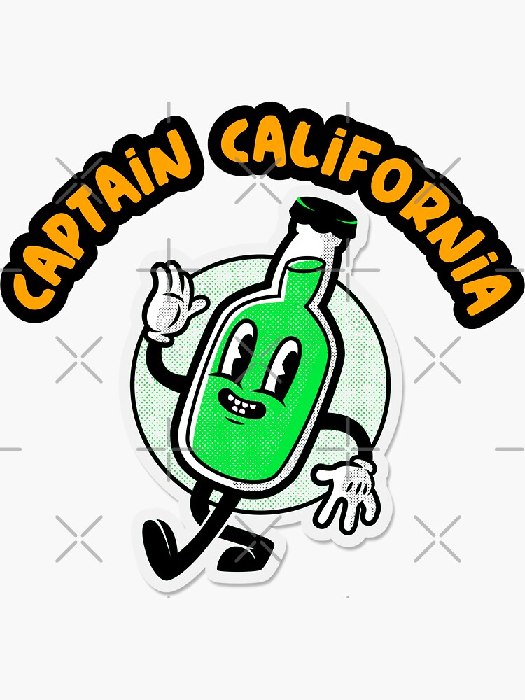 "Bottle Captain" Sticker for Sale by JoPhrasier | Redbubble