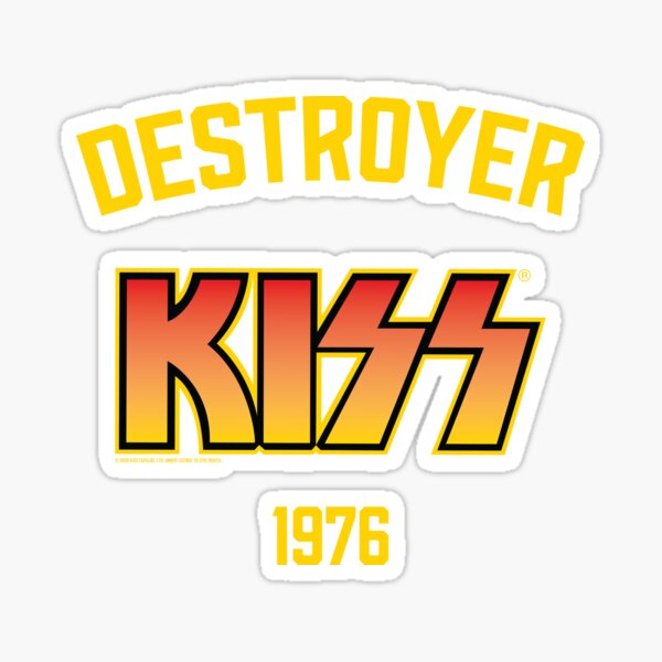 "KISS - Destroyer" Sticker by MarioPrints | Redbubble
