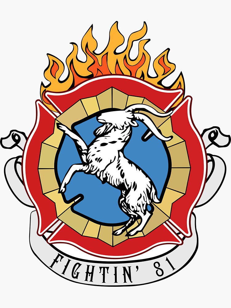 "CHICAGO FIRE - TRUCK 81 - LOGO" Sticker for Sale by emilybraz7 | Redbubble