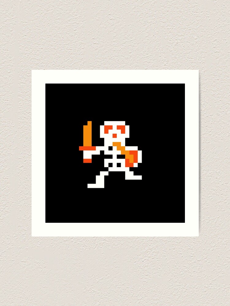 "8-Bit Skeleton" Art Print by CasualBiscuits | Redbubble