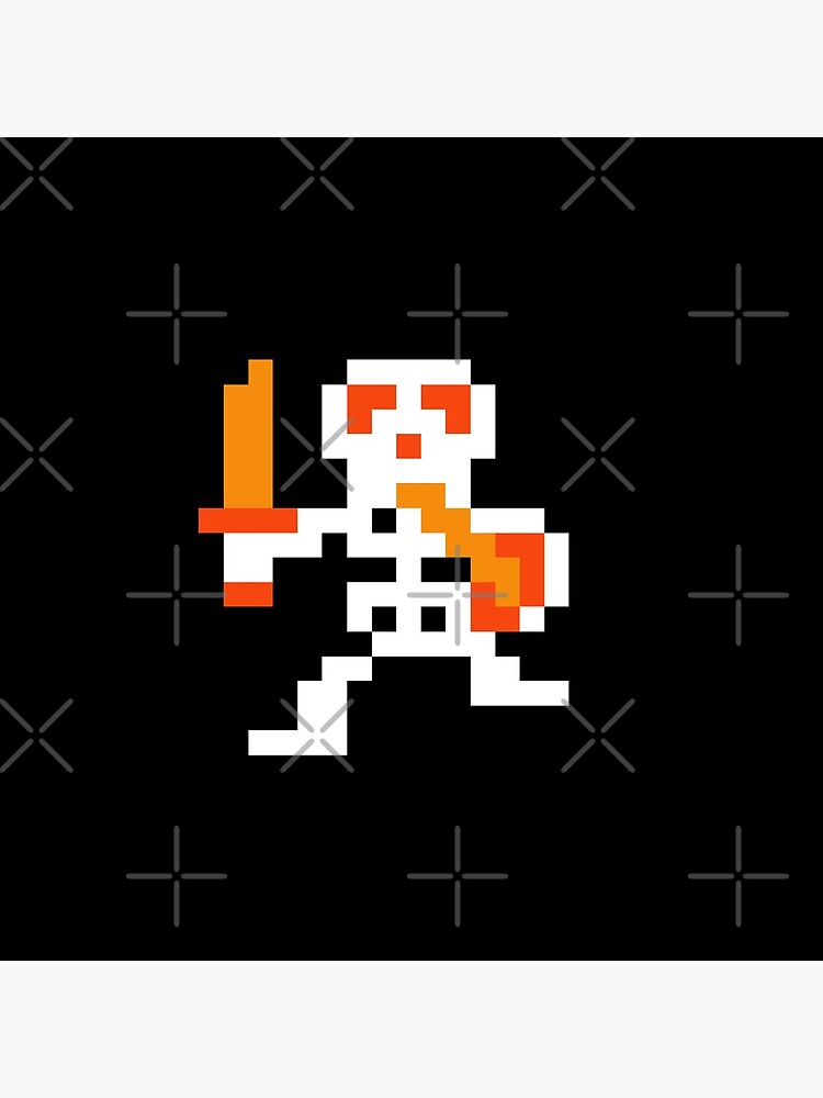 "8-Bit Skeleton" Art Print by CasualBiscuits | Redbubble