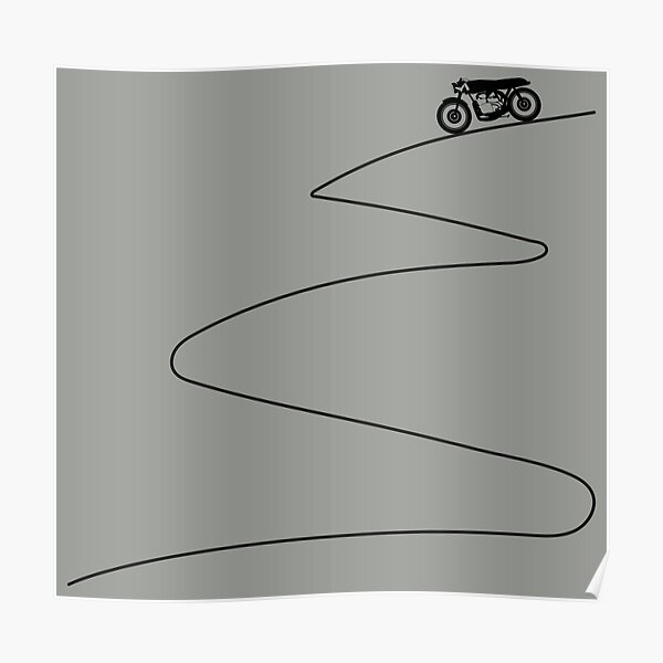 "Cafe Racer Line B" Poster for Sale by VOstudio | Redbubble
