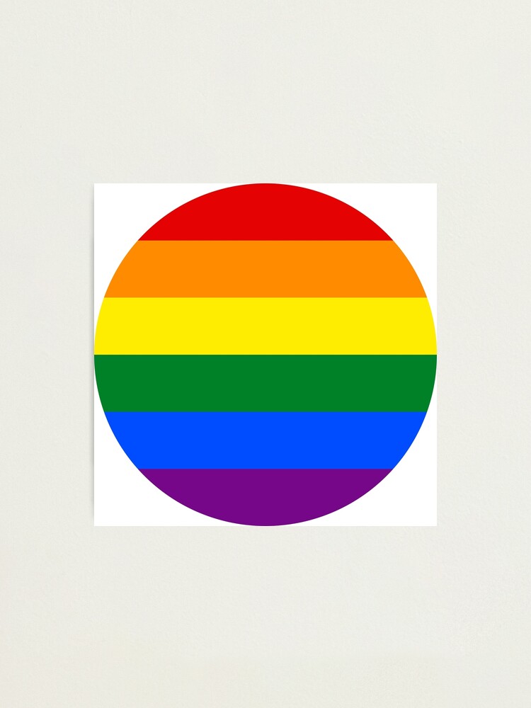 "LGBT Equality Rainbow Circle" Photographic Print for Sale by ...