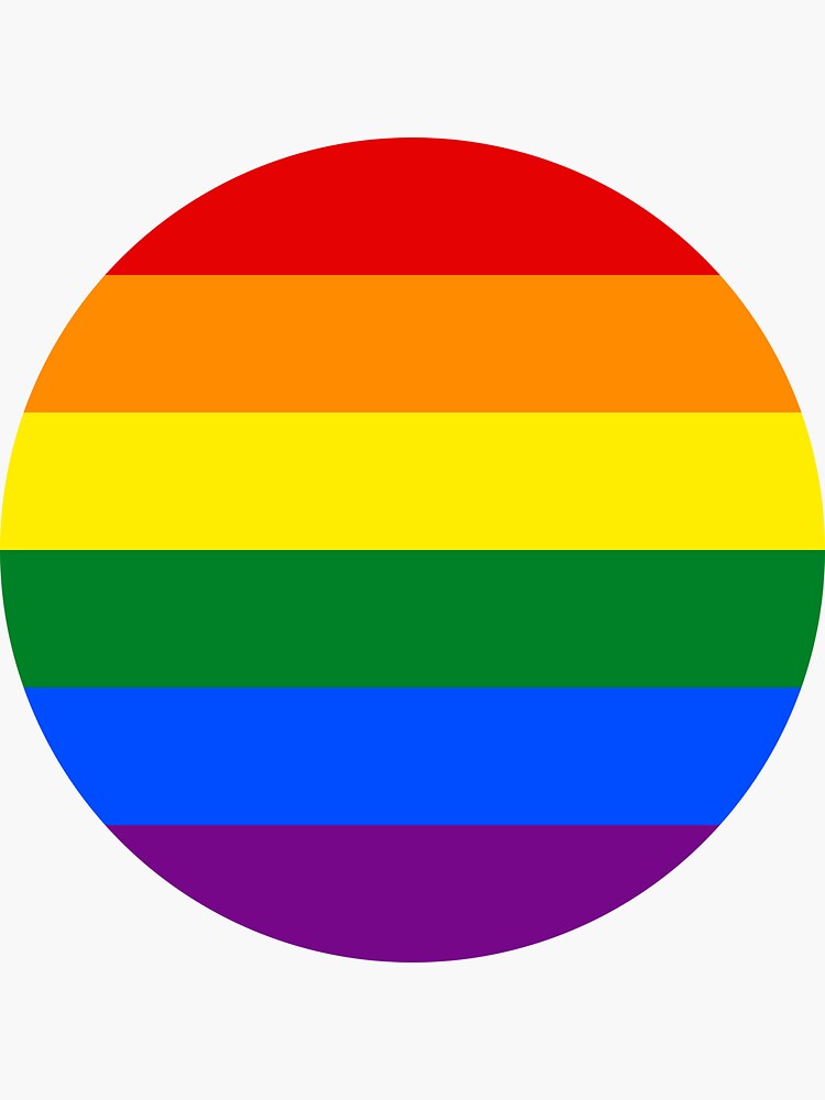 "LGBT Equality Rainbow Circle" Sticker by magpie1463 | Redbubble