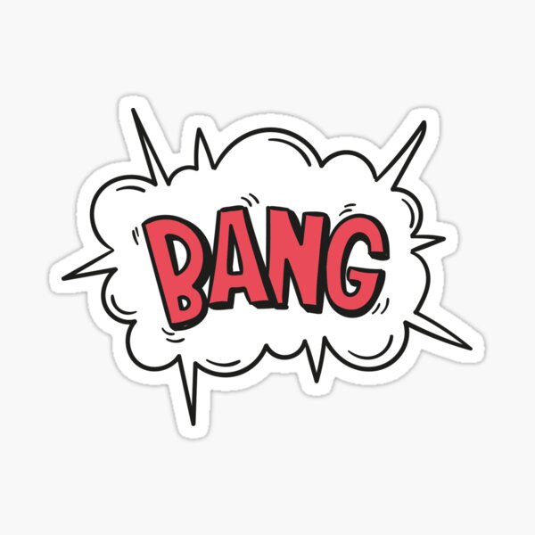 "Bang" Sticker by Adidys | Redbubble