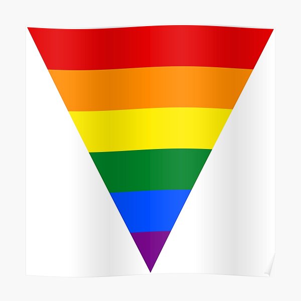 "LGBT Equality Rainbow Triangle" Poster by magpie1463 | Redbubble