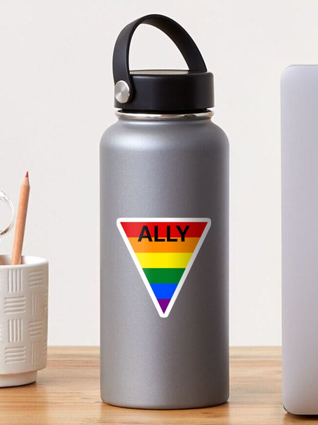 "LGBT Ally Rainbow Triangle" Sticker for Sale by Jacob Sorokin | Redbubble
