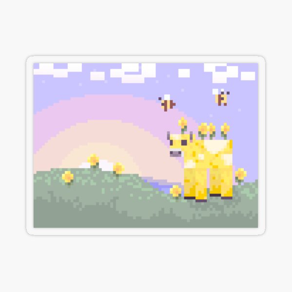 Moobloom Minecraft Stickers | Redbubble