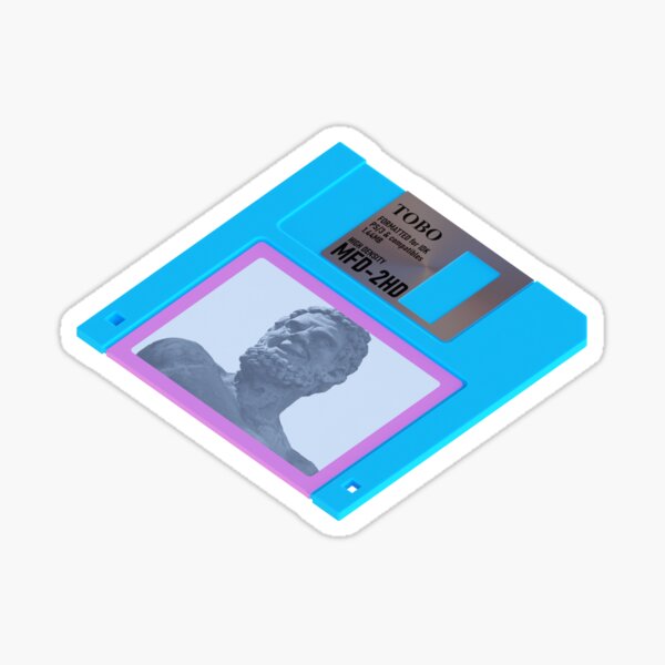 "Vaporwave Floppy" Sticker for Sale by NeonEyeball | Redbubble