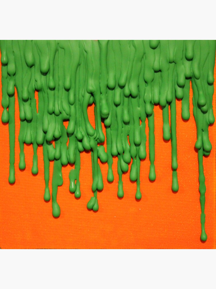 "Nostalgic Nickelodeon Slime Melted Crayon Drips" Sticker for Sale by ...