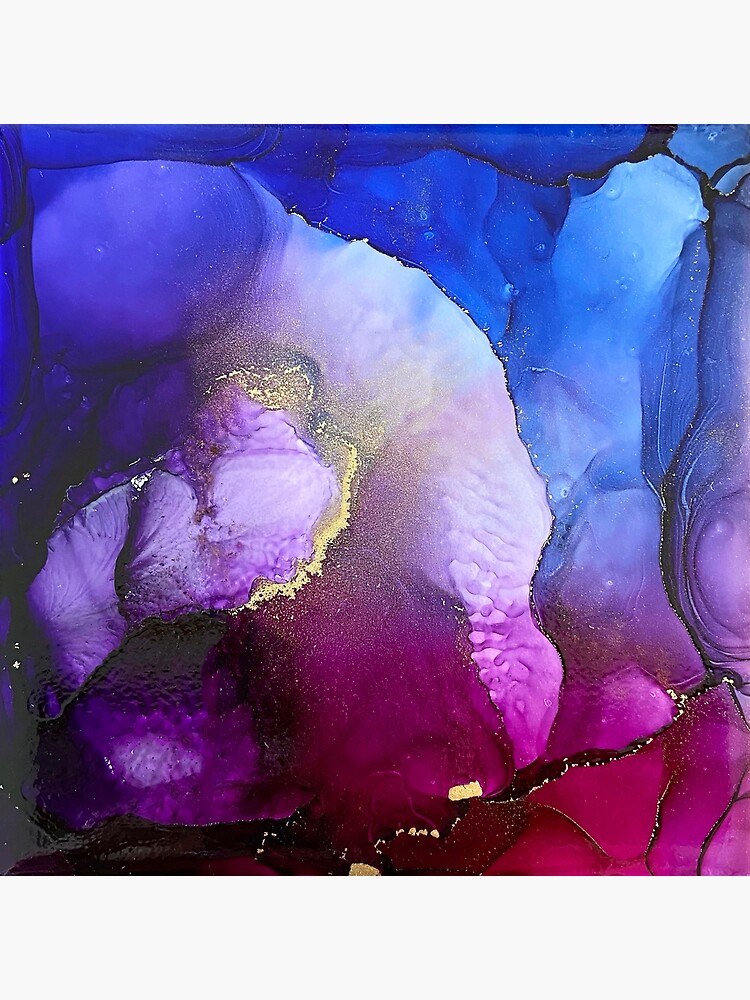 "Purple Space Alcohol Ink" Poster by DaydreamsCrafts | Redbubble