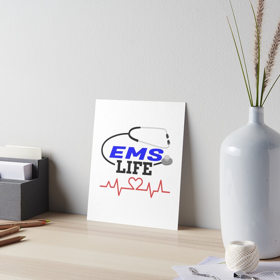 "EMS Life Heartline" Art Board Print by Treasurekey | Redbubble