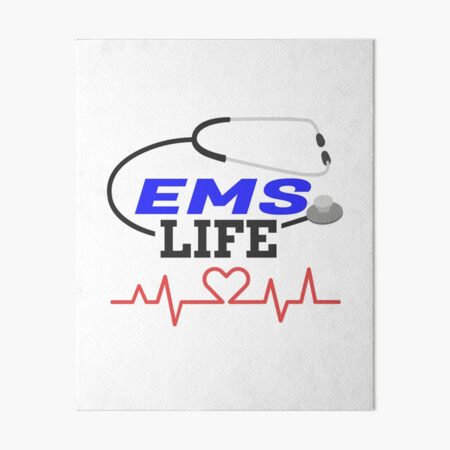 "EMS Life Heartline" Art Board Print by Treasurekey | Redbubble