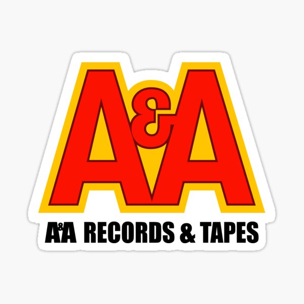 "AandA Records And Tapes" Sticker for Sale by BumFuzzler | Redbubble