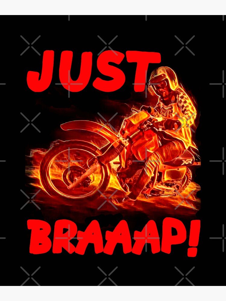 "Braaap motocross freestyle racing art" Sticker for Sale by ...