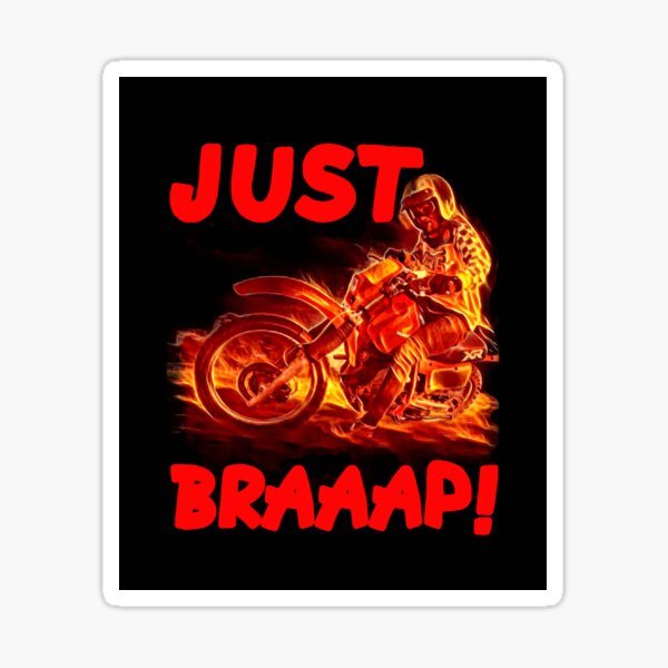 "Braaap motocross freestyle racing art" Sticker for Sale by ...