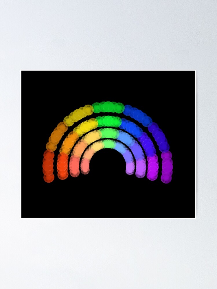 "Reimagined Rainbow" Poster by Taladesignlab | Redbubble