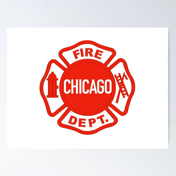 "CHICAGO FIRE LOGO" Poster for Sale by emilybraz7 | Redbubble