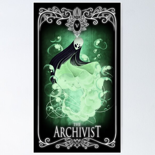"Hallownest Tarot: V - The Archivist" Poster for Sale by mcyoungsota ...