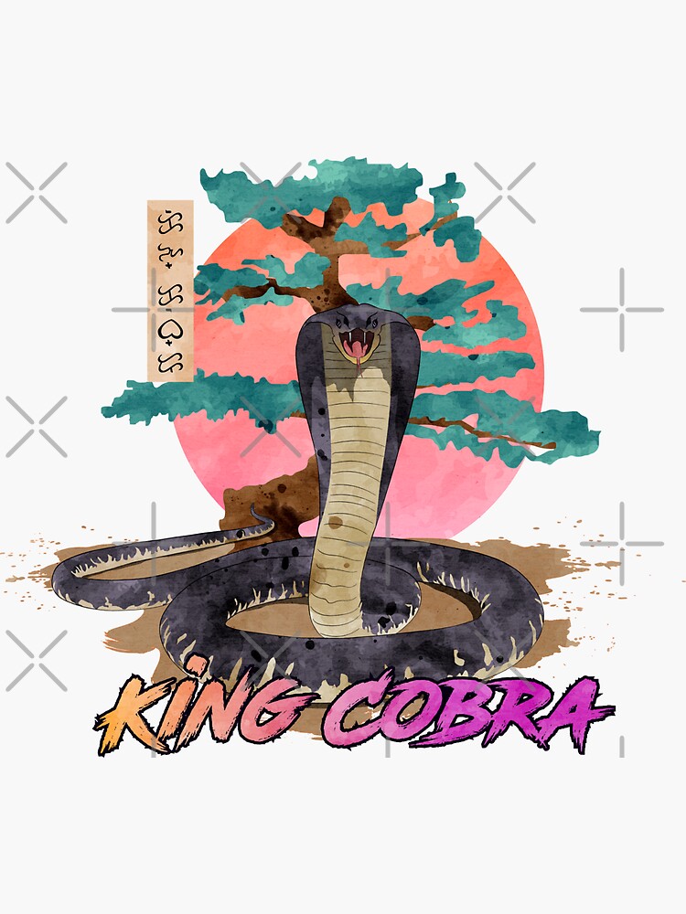 "KIng Cobra" Sticker for Sale by ThorReyes | Redbubble