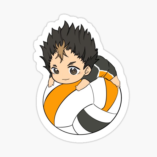"Haikyuu Nishinoya Sticker" Sticker for Sale by jiaminmin | Redbubble