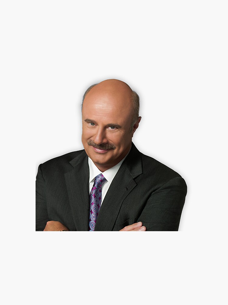 "Smug Dr. Phil" Sticker by SnekShirt | Redbubble