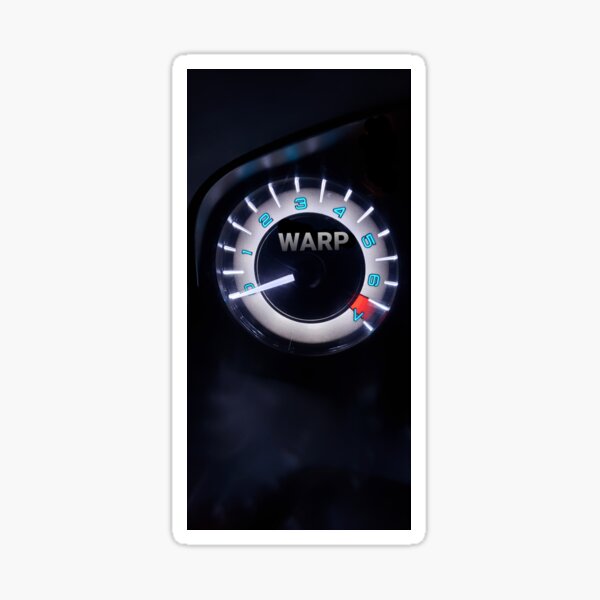 "Warp! " Sticker by HealCalm | Redbubble