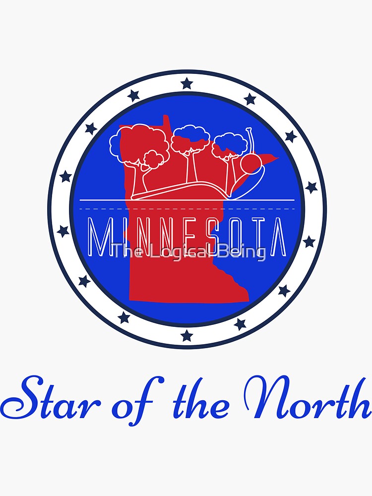 "Minnesota state motto- Star of the North" Sticker for Sale by Trendy ...