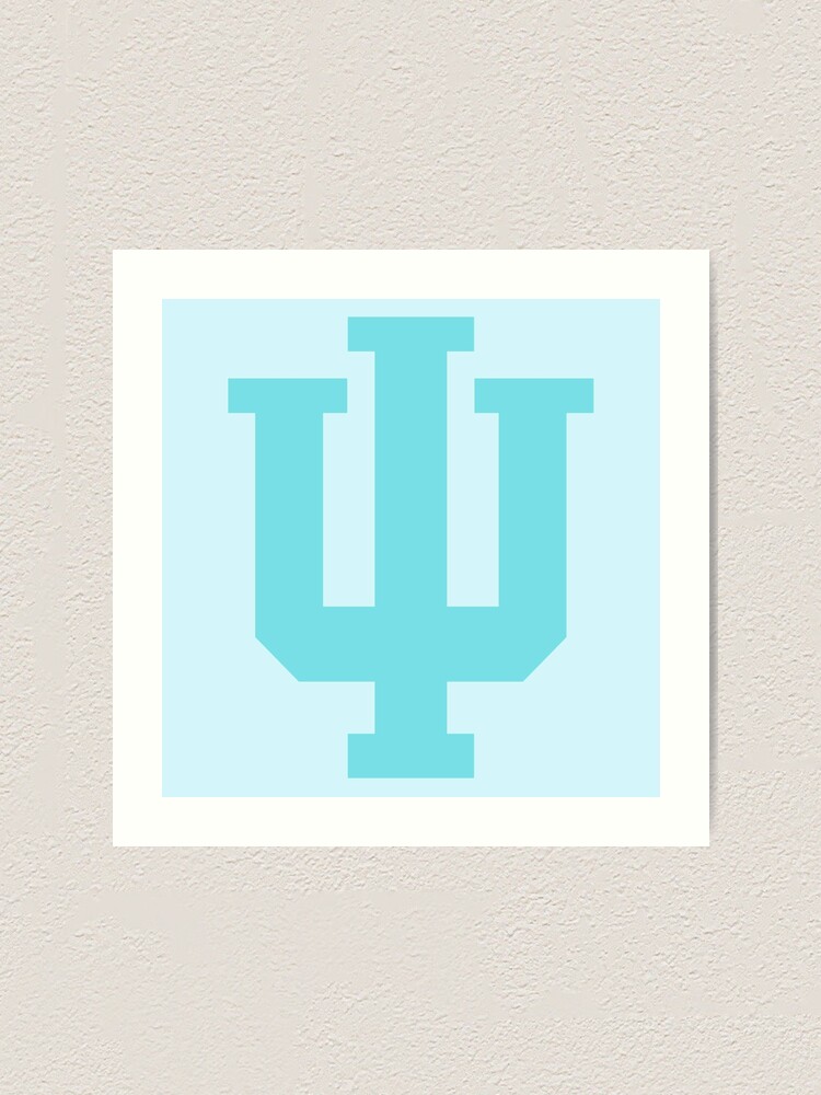"Blue Indiana University IU logo" Art Print for Sale by maddieblue424 ...
