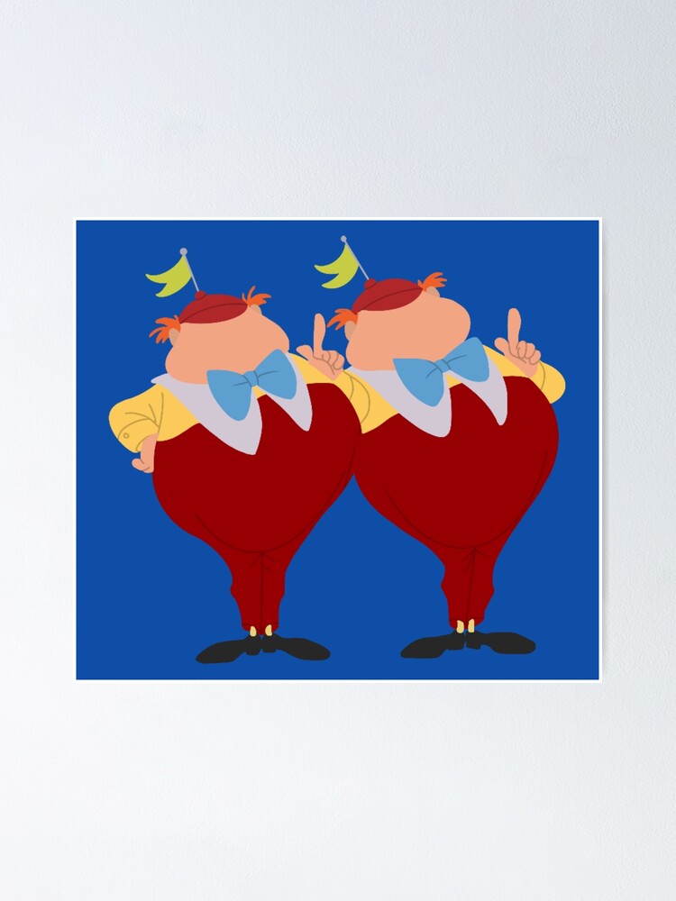 "Minimalist Tweedle" Poster by DisSpooks | Redbubble